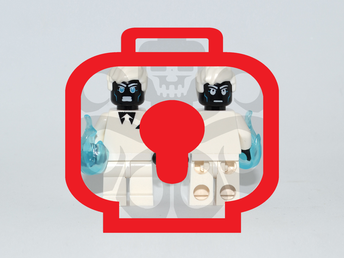 NEGATIVE NELLY Custom PAD PRINTED Minifigure – A2Zminifigures