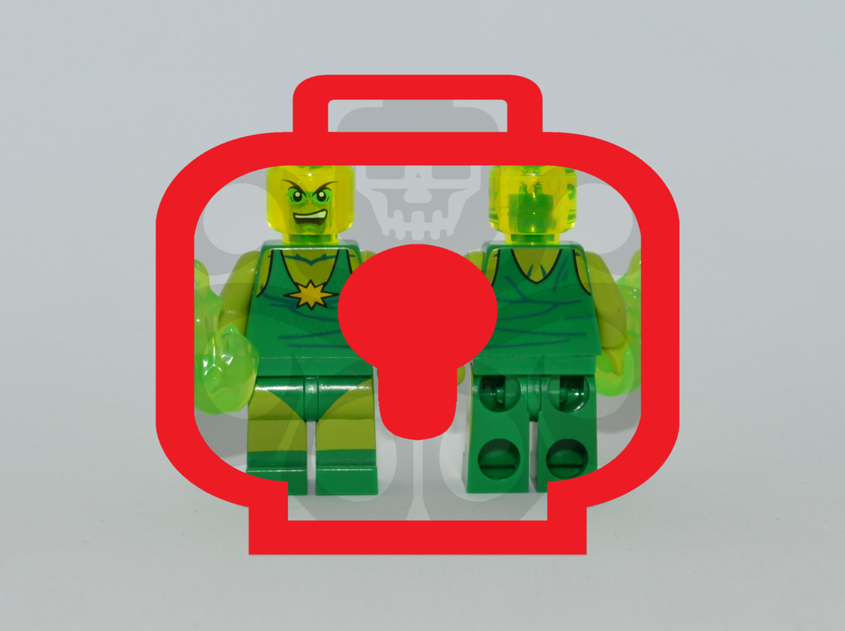 RADIATION DUDE Custom PAD PRINTED Minifigure – A2Zminifigures